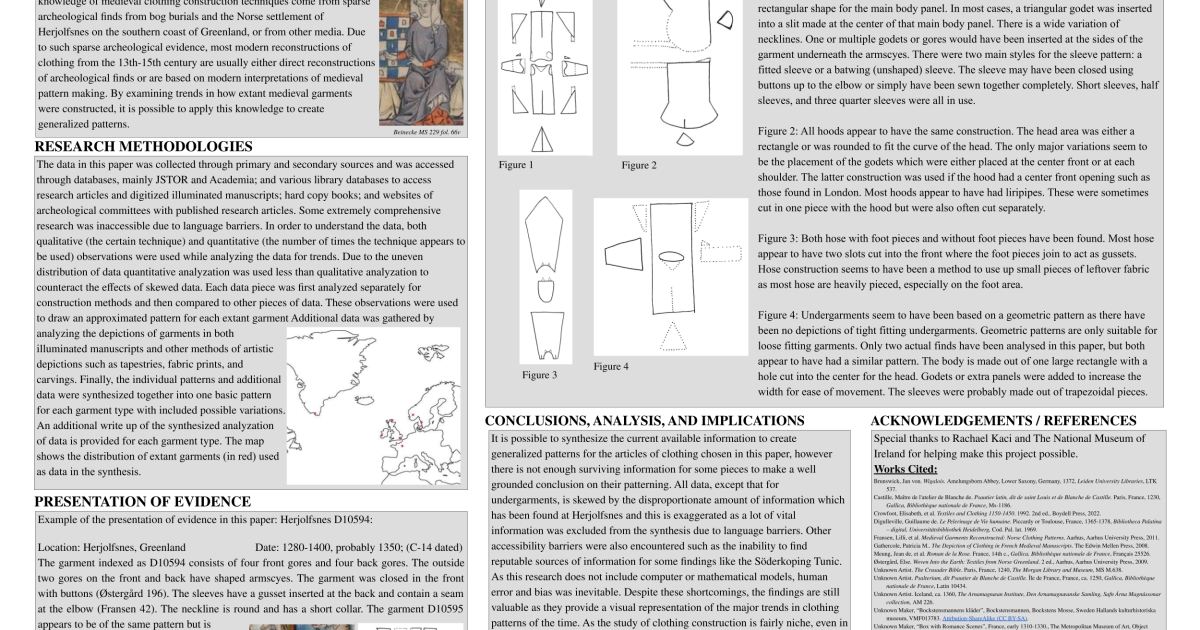 Clothing Patterns From 13th-15th Century Northern Europe | Advanced ...